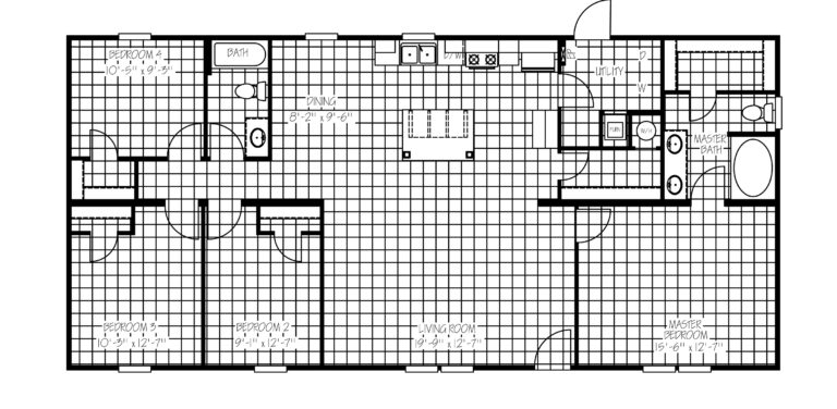 Jessup Panama 28x56 4/2 - Brazoria County Mobile Homes